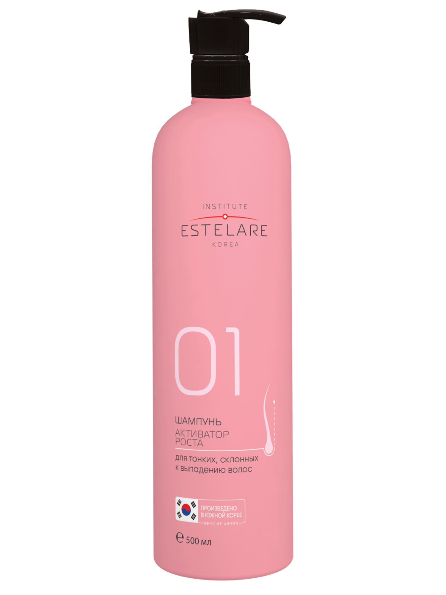 Шампунь для тонких и склонных к выпадению волос Institute Estelare Активатор роста, восстанавливающий, 500мл