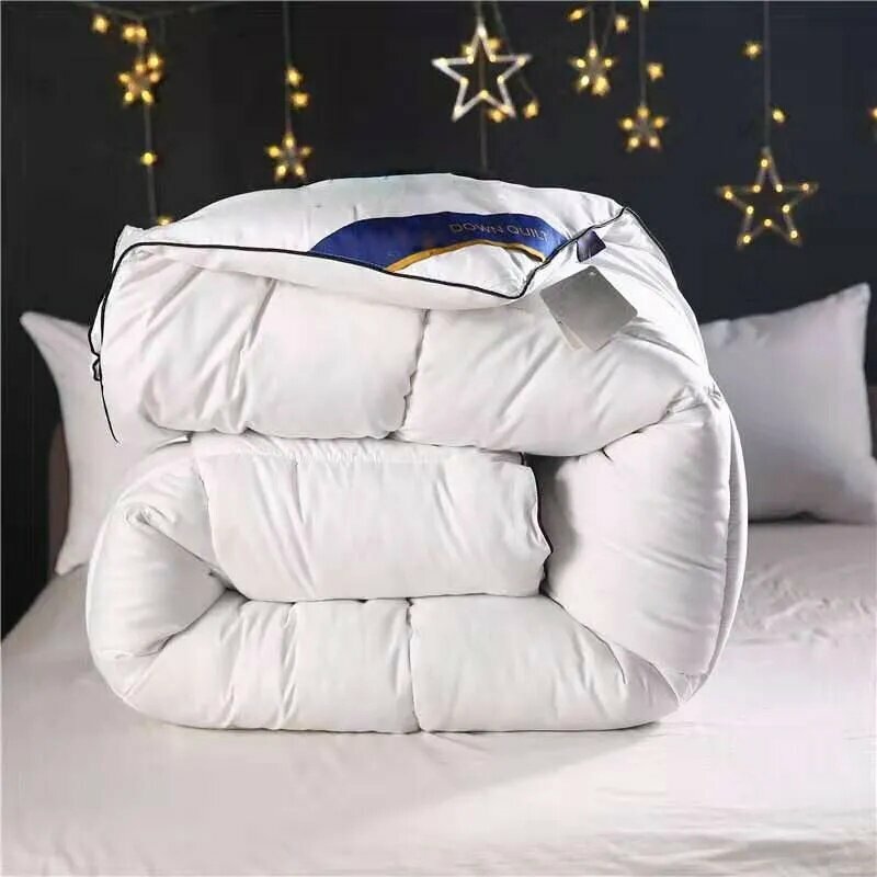 LUOLAI HOME TEXTILE Одеяло Двуспальный 200x230 см, Зимнее, Всесезонное, с наполнителем Волокно, Перо