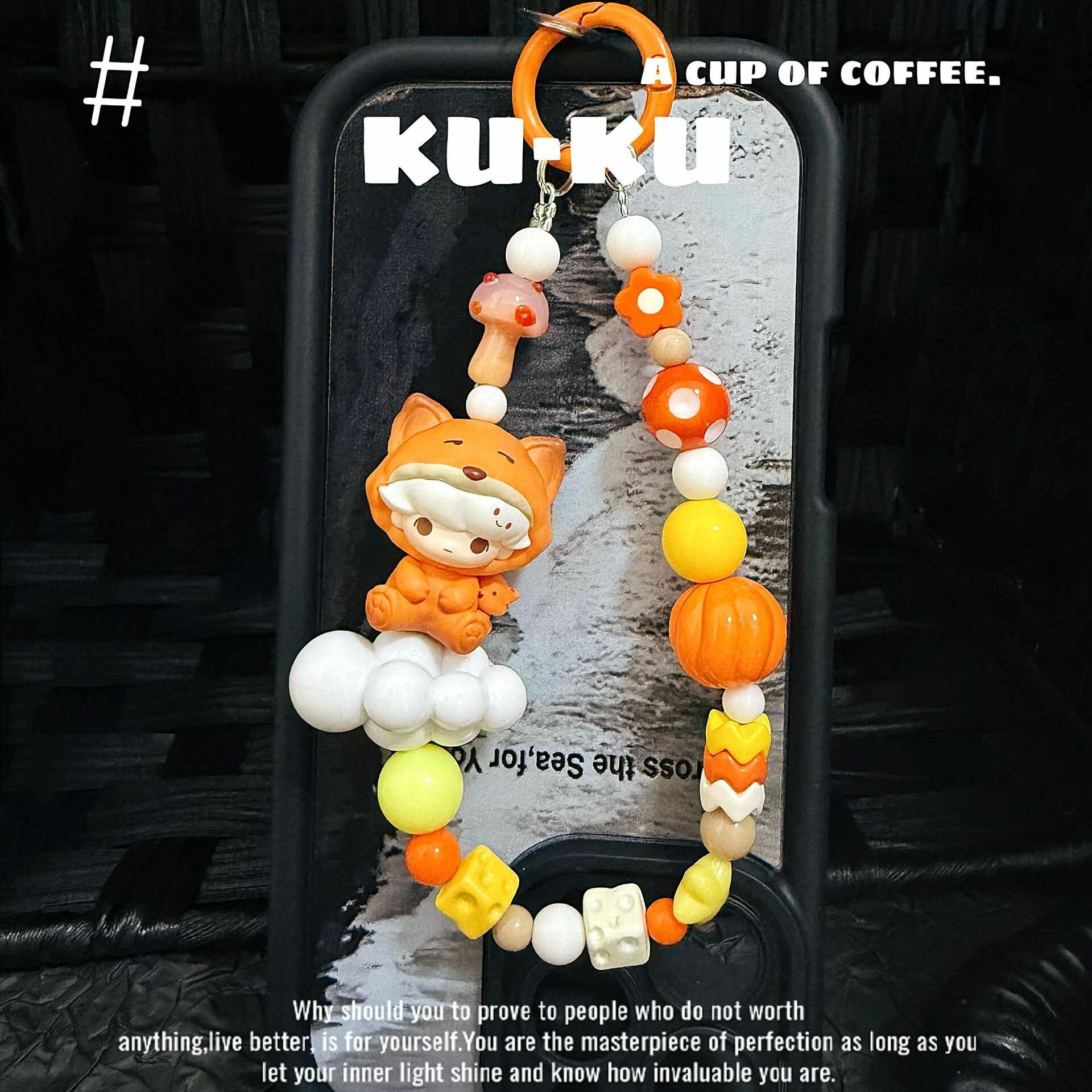 Брелок для телефона и сумки ручной работы из серии "Пижамная вечеринка" от Pop Mart