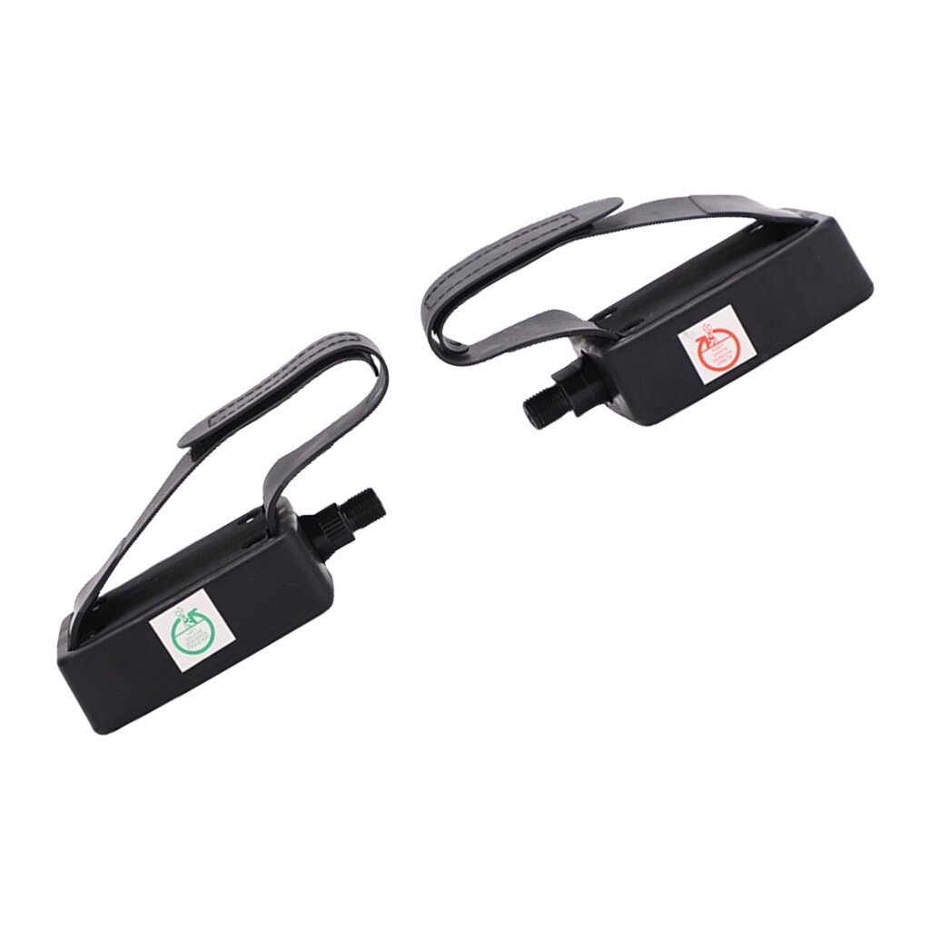 Пластиковые Педали Велотренажера с Механизмом Быстрой Фиксации Нескользящий Регулируемый Ремень для Фитнес-Оборудования в помещении и на Открытом воздухе