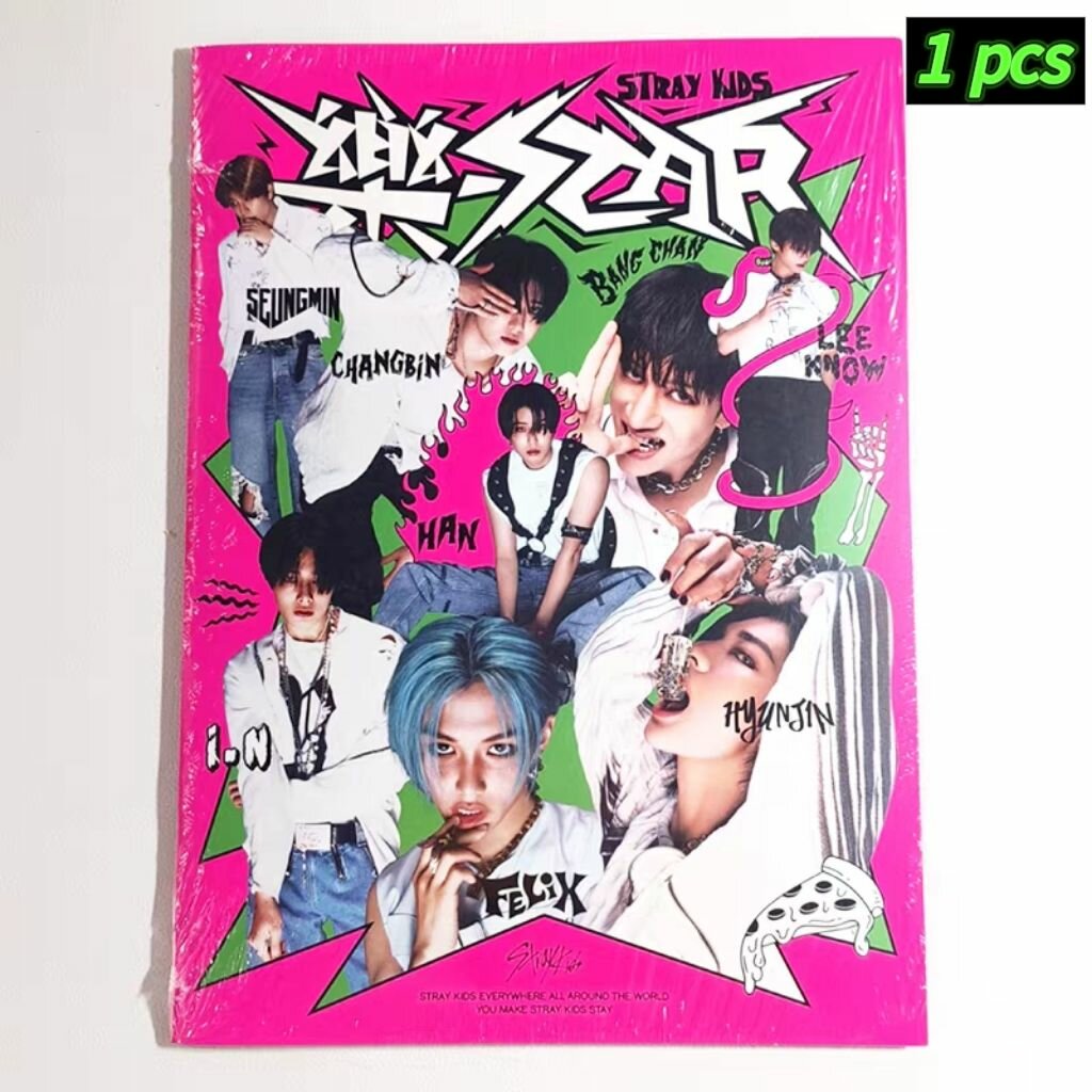 Альбом Stray Kids - ROCK-STAR Album (ROCK VER, ROLL VER.)-ROMIKY