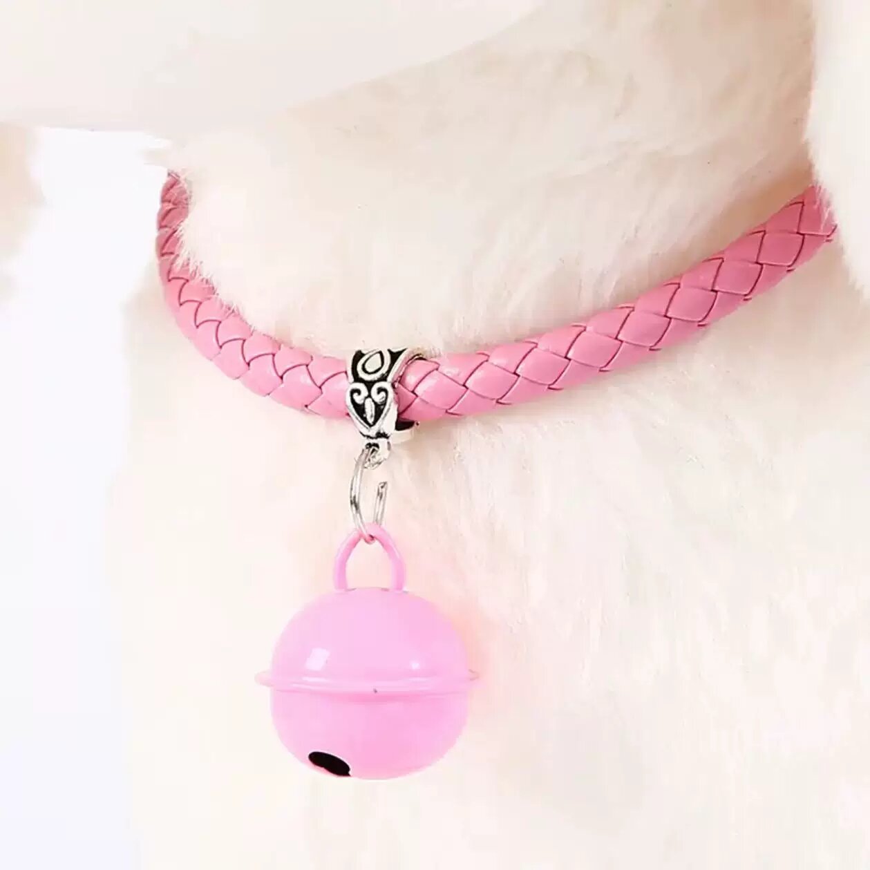 Ошейник с колокольчиком для кошек, тедди, маленьких собак, регулируемый ошейник с колокольчиком для котят и собак