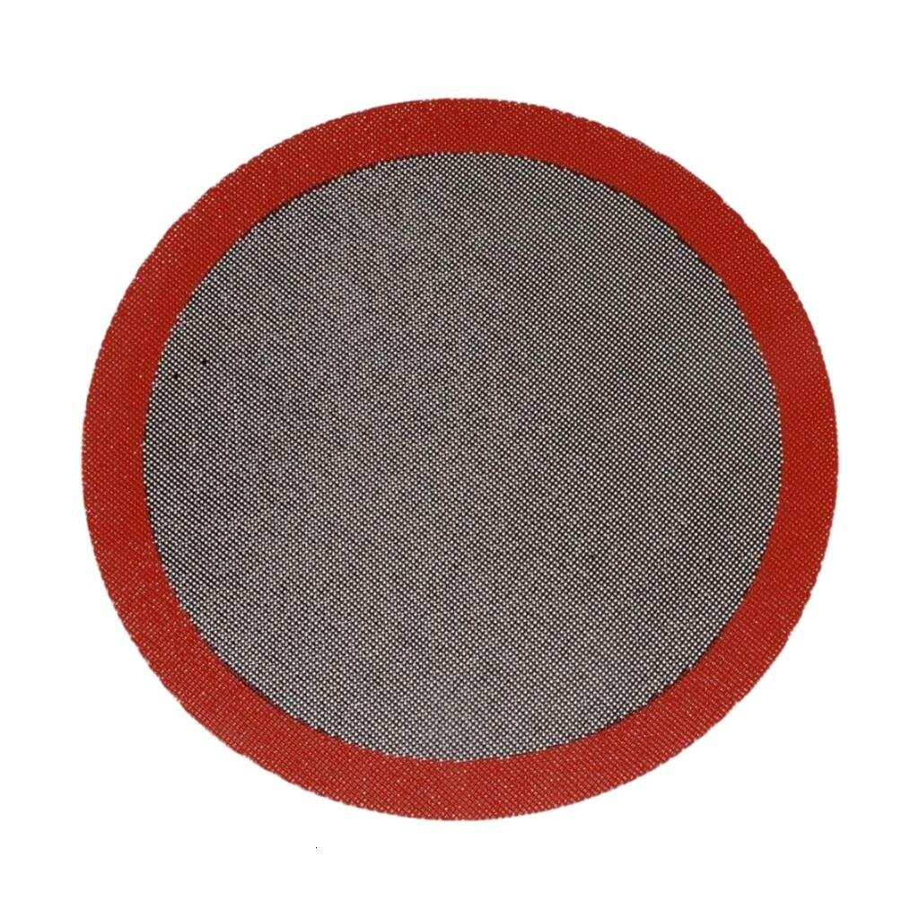 Силиконовый коврик для выпечки на стеклоткани, Круглый черный фон