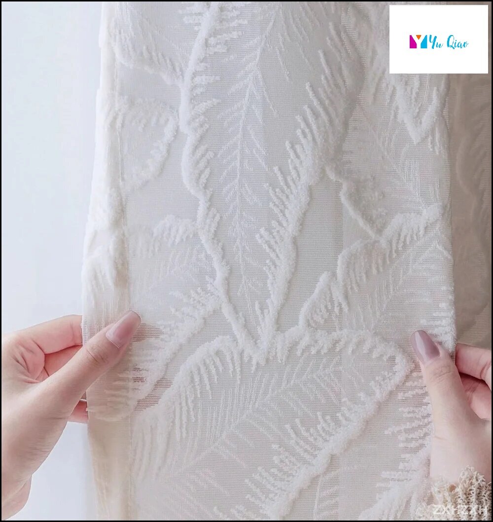 Шторы "Французские шторы", фатин, вышивка, полупрозрачные, 130x250см