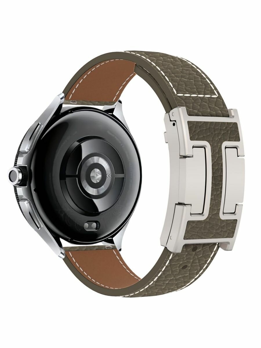 Ремешок Hermes, кожаный, магнитный, для часов Xiaomi Watch, H-образный замок