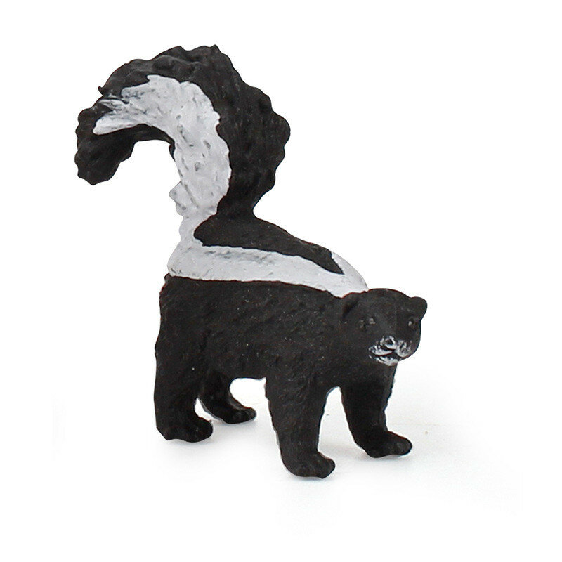 Kids pvc wildlife animal model of skunk for educational and collection purposes