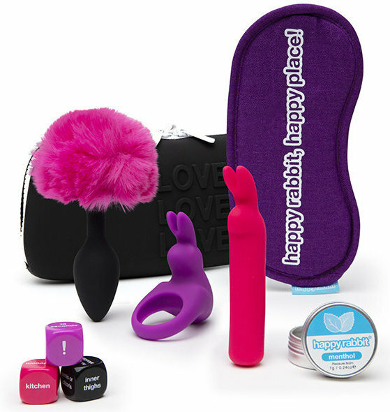 Набор для двоих Happy Rabbit Couples Pleasure с кольцом, пробкой и вибратором