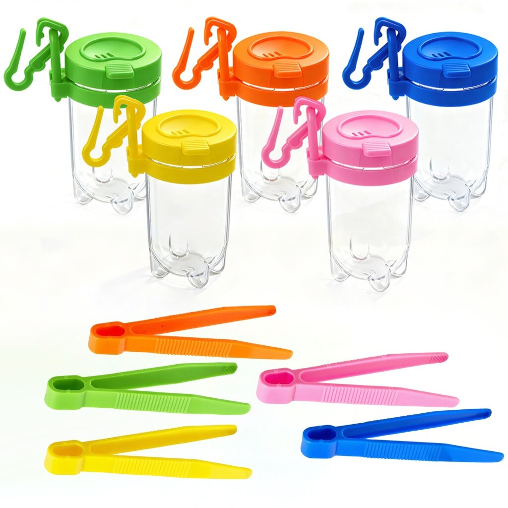 Детский инструмент для ловли насекомых на открытом воздухе с пинцетом. Игрушка для изучения природы и обучения в классе.