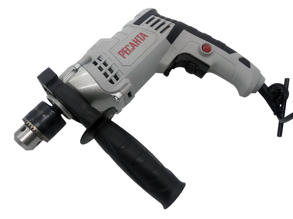 Дрель ударная 950ВТ 0-3000 об. МИН. Реверс РЕГ. Обор. Птрон ключ корпус металл ВЕС 2.35КГ РЕСАНТА