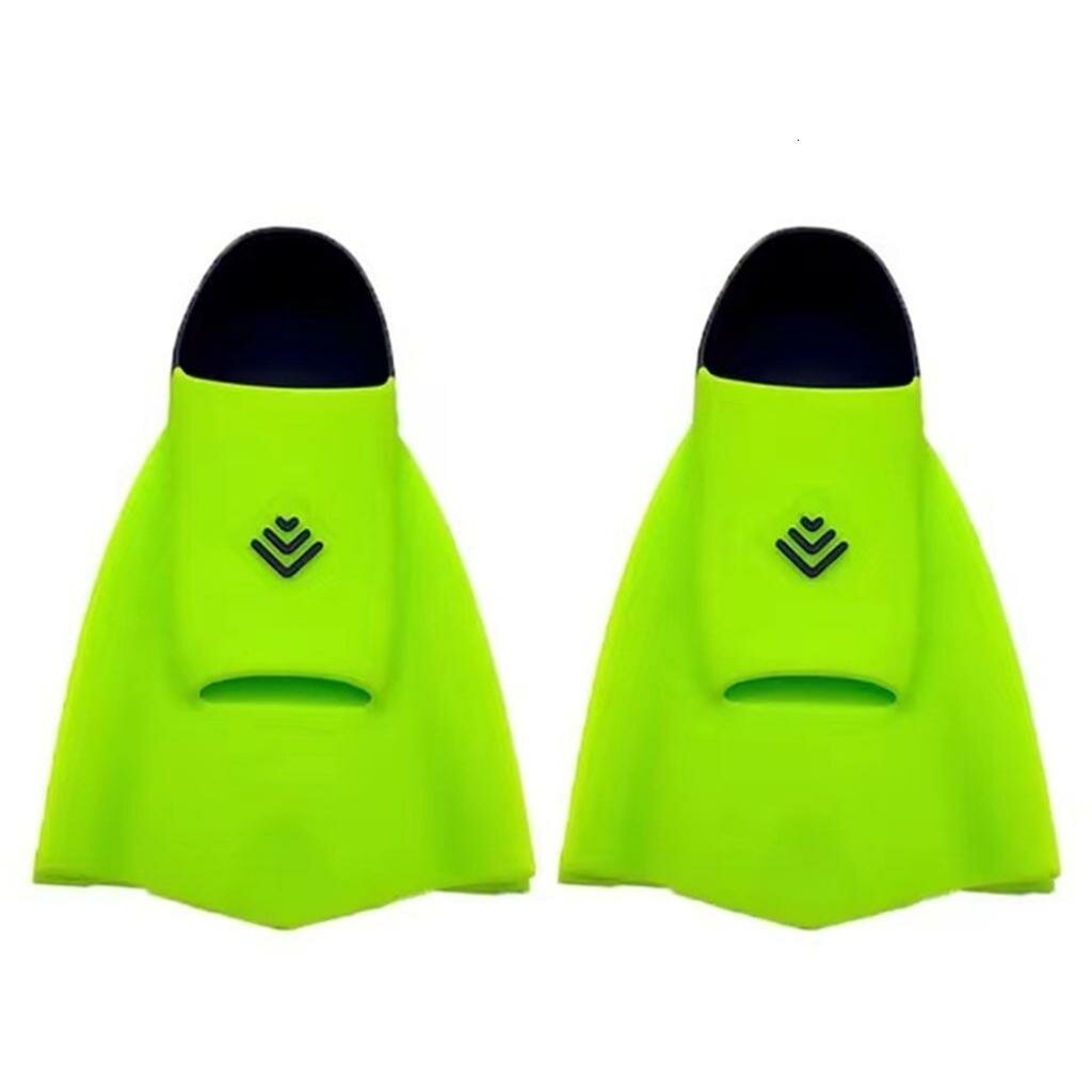 Гибкие ласты для плавания, универсальные, компактные, Зеленый MS-код