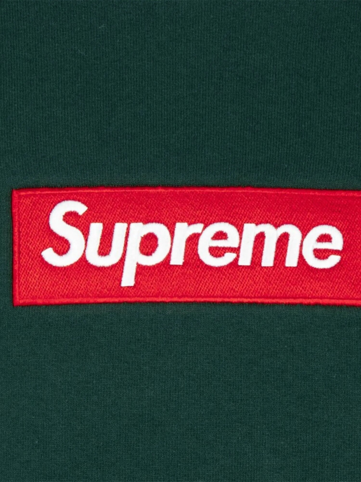 Толстовка Supreme Box Logo, размер XL, , зеленый — фото 1