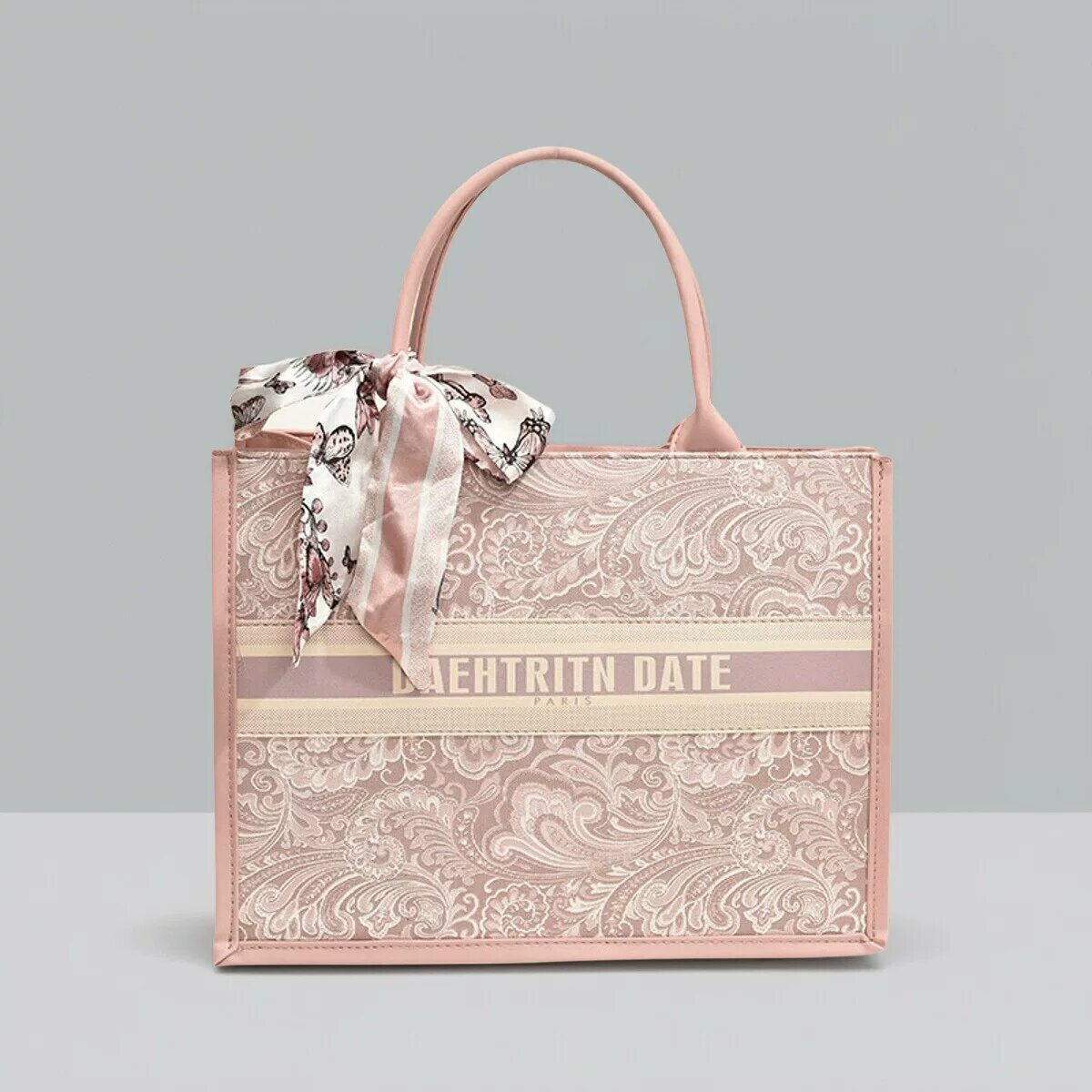 2025 Новая большая сумка для женщин, модная жаккардовая вышивка, высококачественная индивидуальная сумка через плечо для повседневного использования