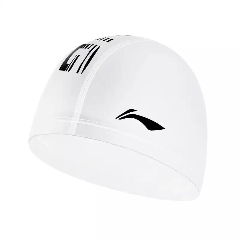 Шапочка для плавания Li-Ning для женщин, водонепроницаемая, для детей и подростков с длинными волосами, удобная, не
