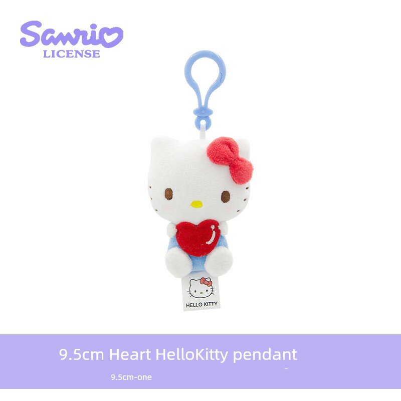 Официальный плюшевый кулон Sanrio с Куроми, украшение для рюкзака, милый брелок My Melody Маленький кулон «Любовь» 9,5