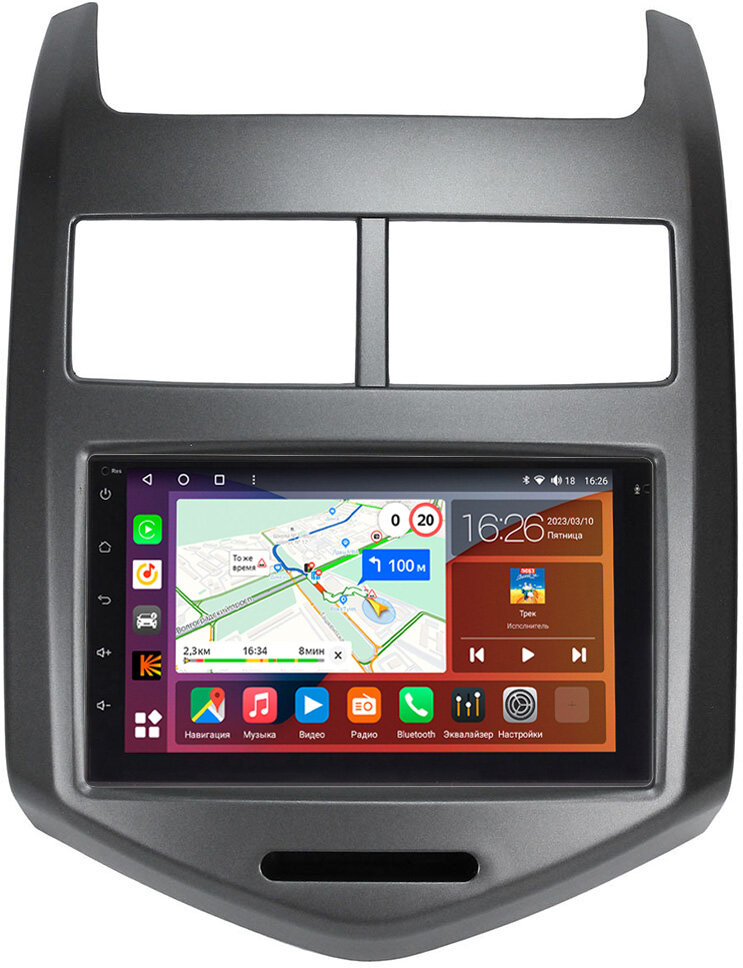 Штатная магнитола Chevrolet Aveo 2 2011-2020 Canbox Logic-i3 5732-RP-CVAV-79 Android 13 (4G-SIM, 8/256, DSP, QLed, 360)