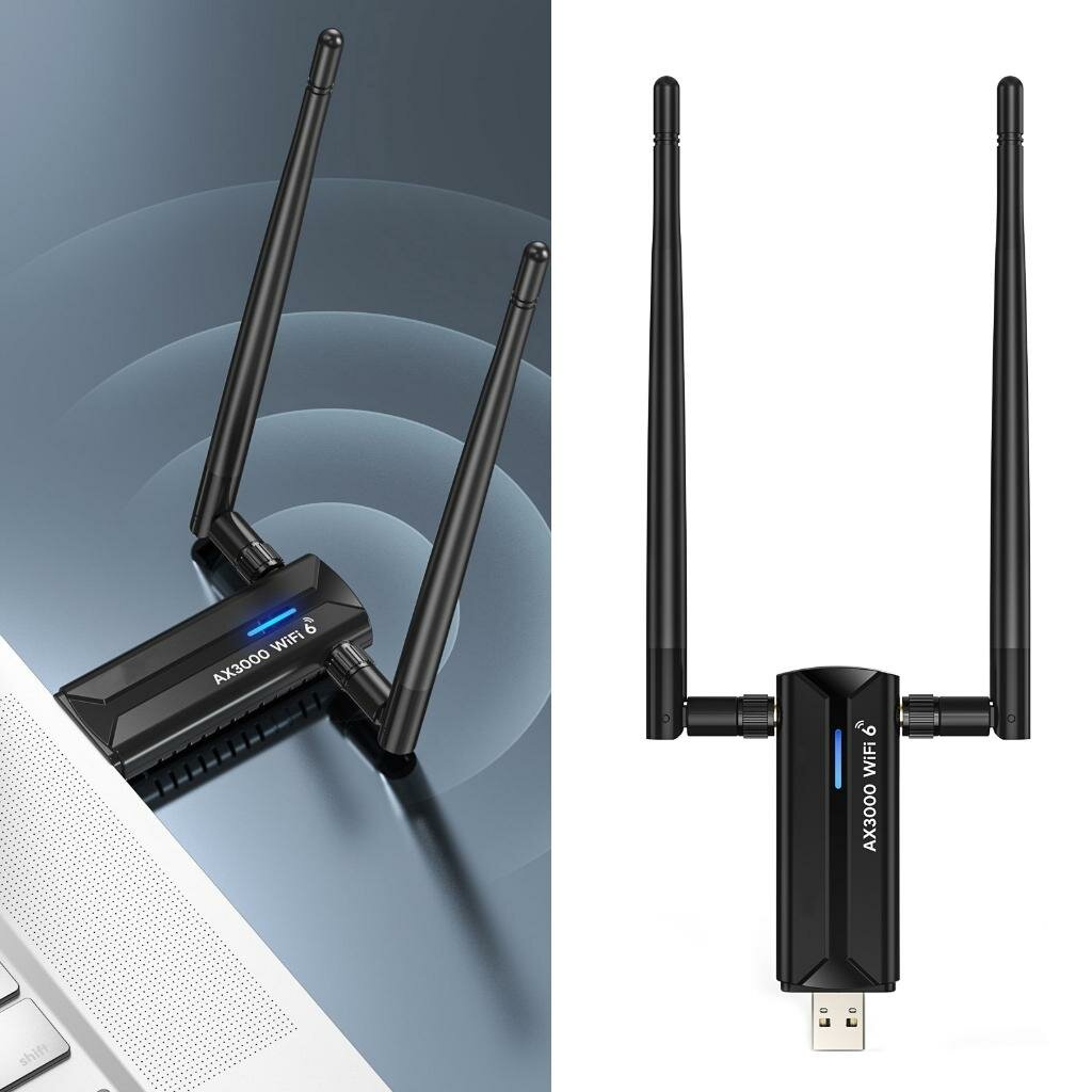 USB Wi-Fi 6E адаптер AX3000M — фото 1