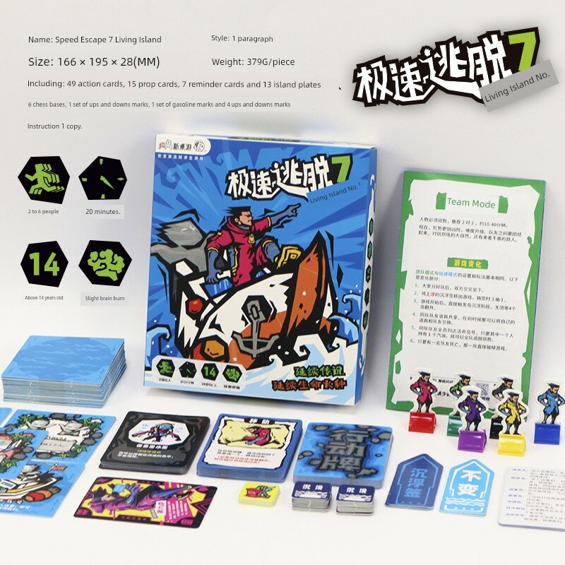 Подлинная скоростная побега, 1-дне побега из комнаты, срочная многопользовательская настольная игра, карта для отдыха,