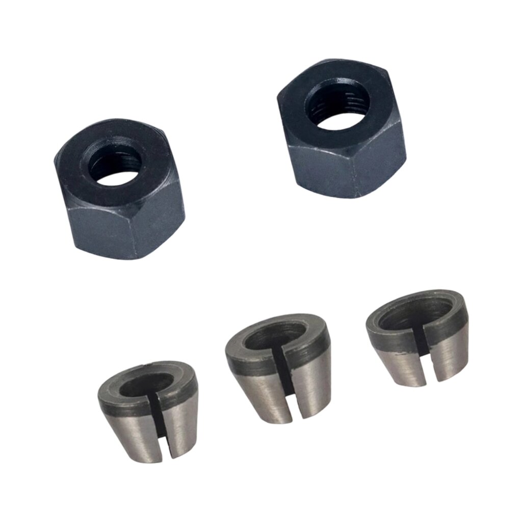 5шт Набор Цанговых Патронов из Углеродистой стали с Гайками для Маршрутизаторов Адаптер Хвостовика Долота в Гравировальных Станках Подходит для 6 мм и 8 мм