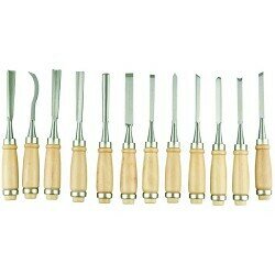 Стамески STAYER "PROFI" 1835-H12_z01, фигурные, с деревянной ручкой, набор 12шт.