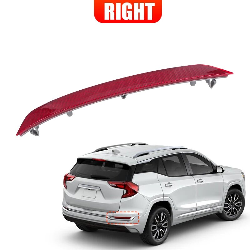 Накладка отражателя заднего бампера со стороны водителя/пассажиста для GMC Terrain 2018 2019 2020 2021-2024 84225882 84225883 Противотуманная фара 1pc Right