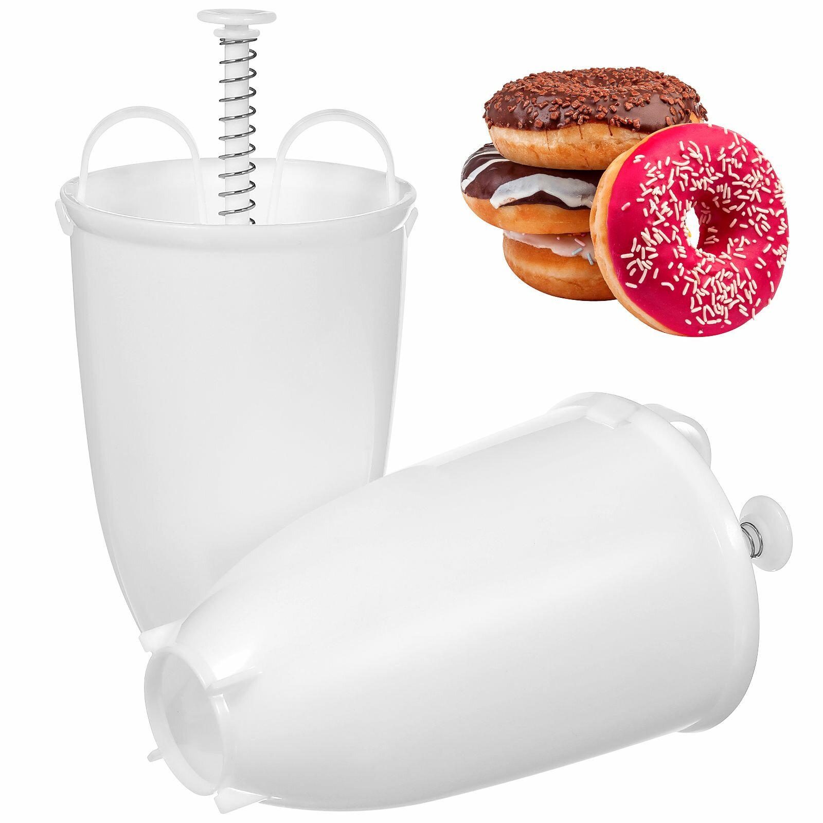 Прибор Для Создания Кондитерских Изделий Форма Для Донатов 2 Шт Белый Размер 18.00X10.00X10.00 См