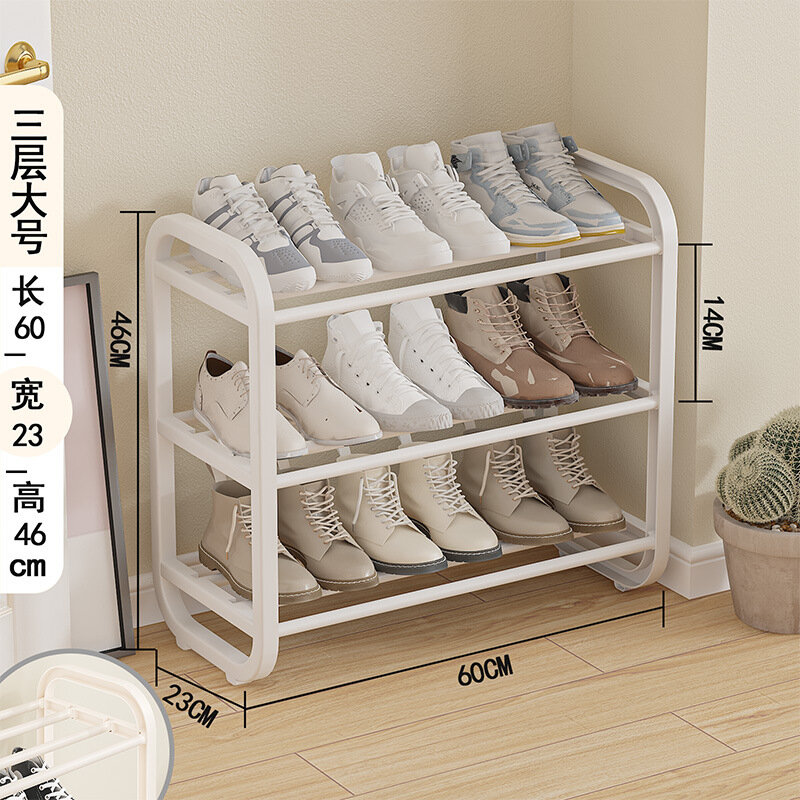 Современная простая многофункциональная пластиковая обувная полка для общежития, входа в дом, простая многоярусная обувная полка