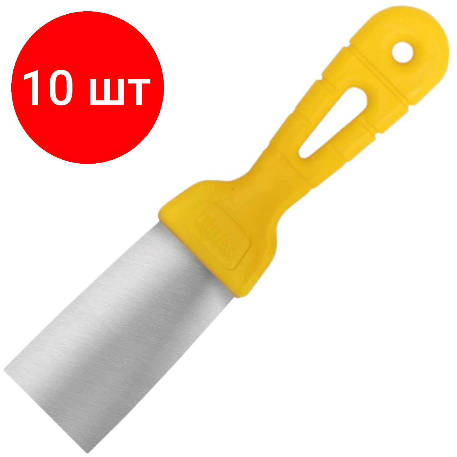 Комплект 10 штук, Шпатель фасадный бибер 35171 мастер 40мм