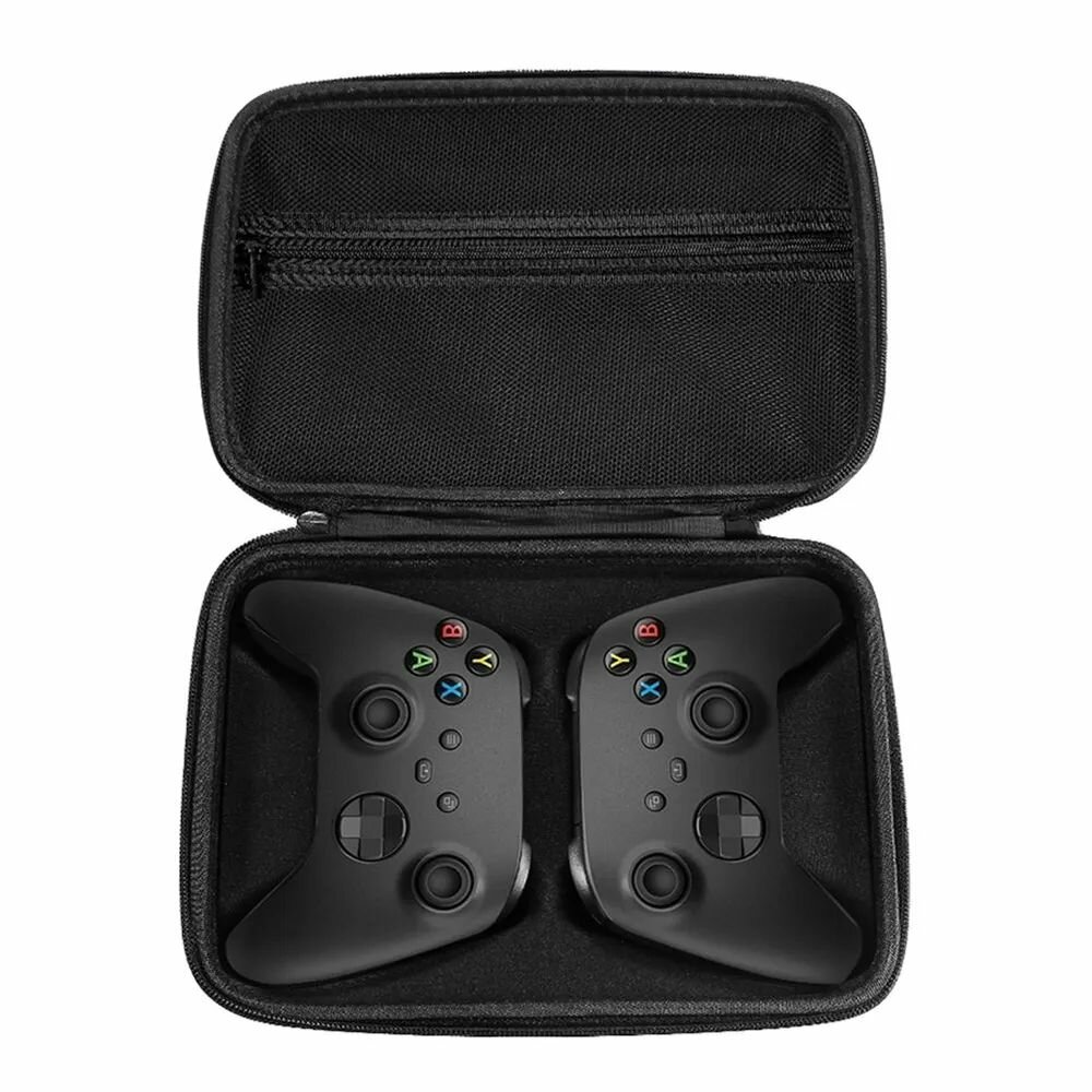 Чехол EVA черный для 2 геймпадов Xbox Series X/S и Xbox One с амортизацией