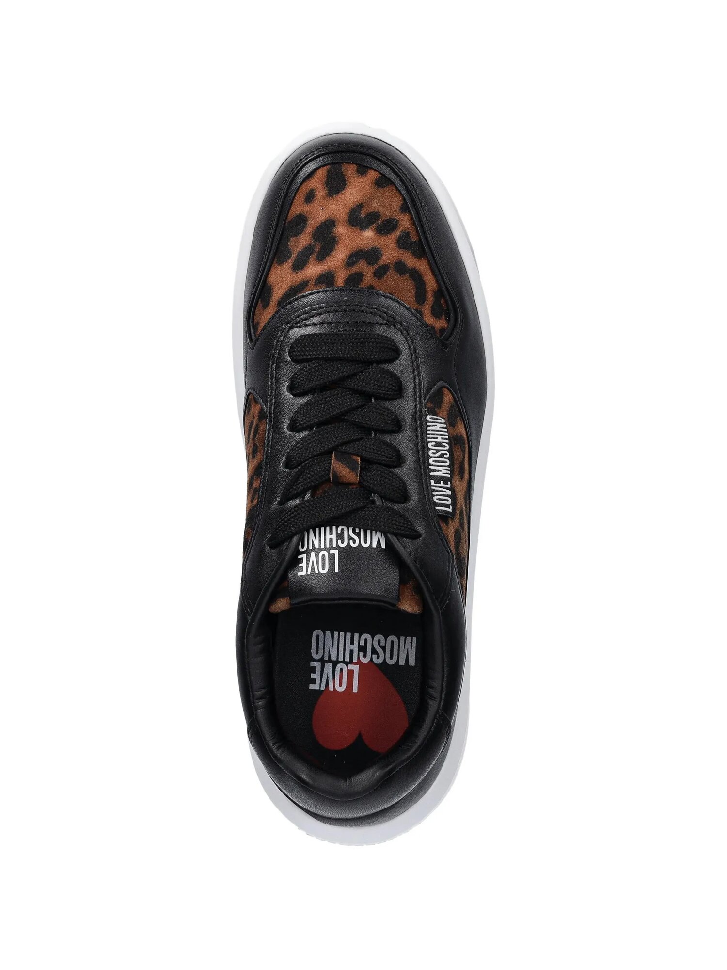 Кроссовки LOVE MOSCHINO Leopard-print sneakers, размер 38 — фото 1
