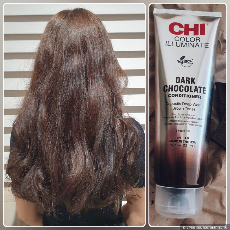 CHI Color Illuminate Conditioner Dark Chocolate - Оттеночный кондиционер Темный шоколад 251 мл