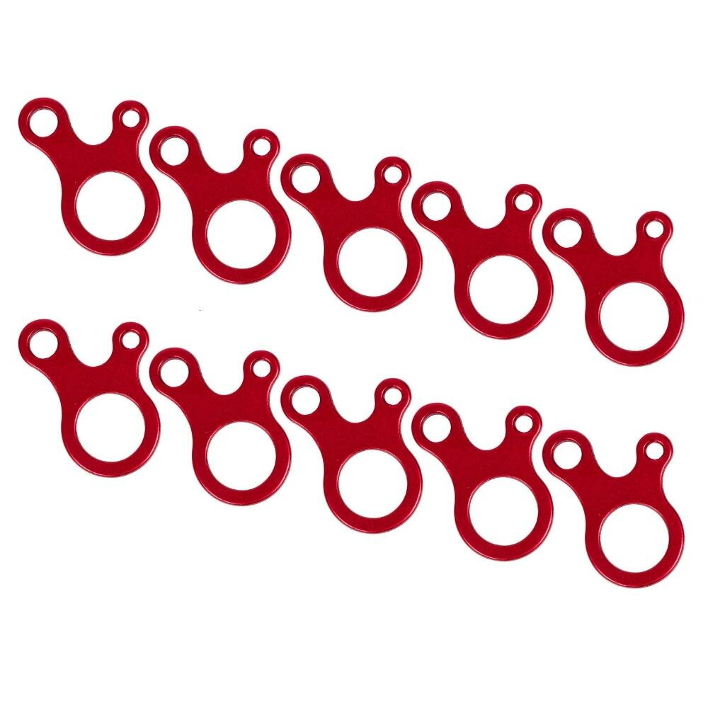 Натяжитель веревок для палатки, 10 шт, красный