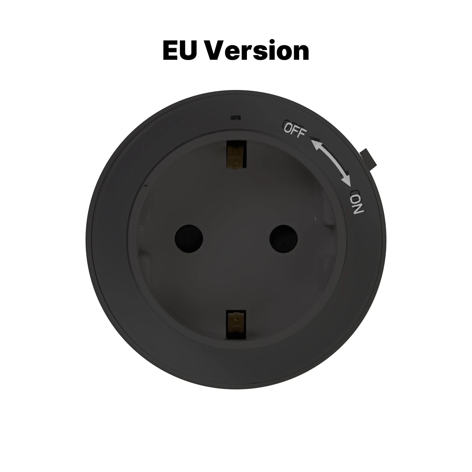 Настенная розетка MOES EU Socket Black с выключателем