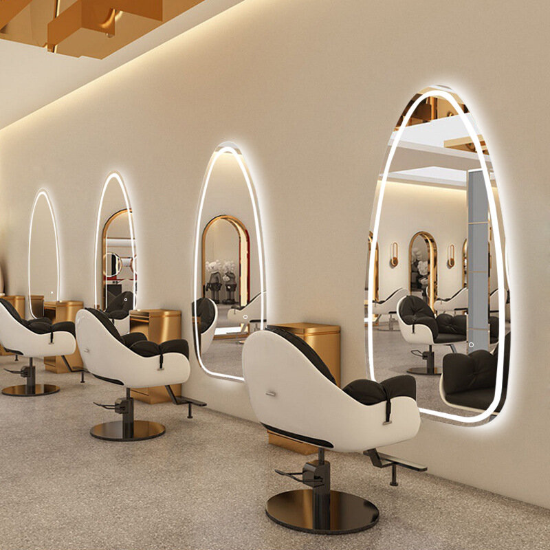 Зеркало с подсветкой в стиле интернет-знаменитостей, модное, простое, умное LED-зеркало для парикмахерской, зеркало для макияжа