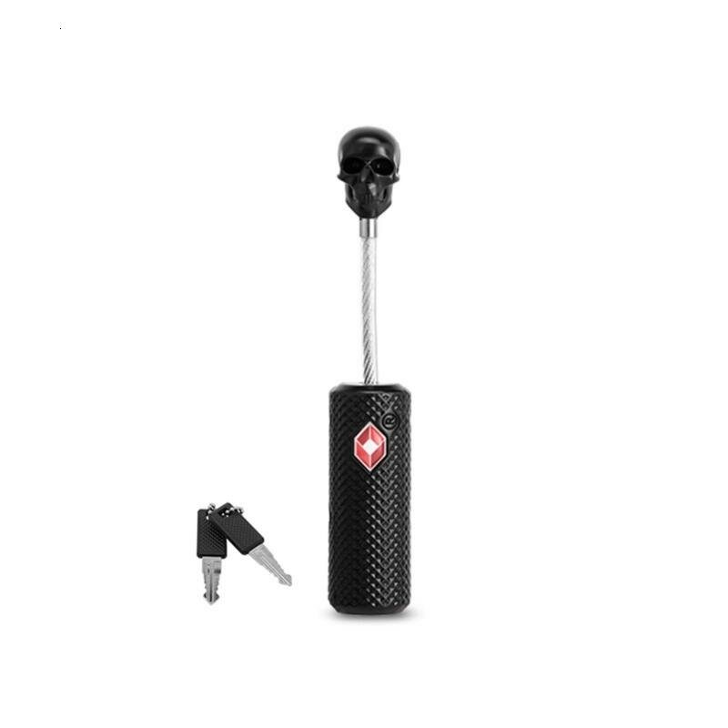 Скоба-замок для чемодана с проводом и фиксатором, Черный