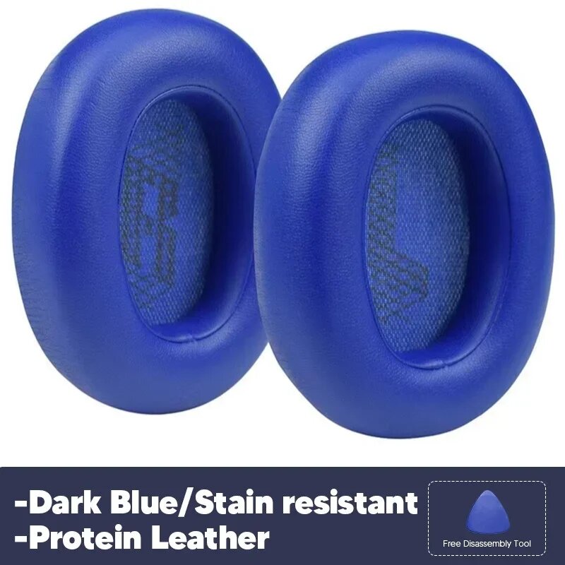 Амбушюры для наушников JBL Live 650BTNC Live 660NC E65BTNC JIESEMWER Dark Blue Leather