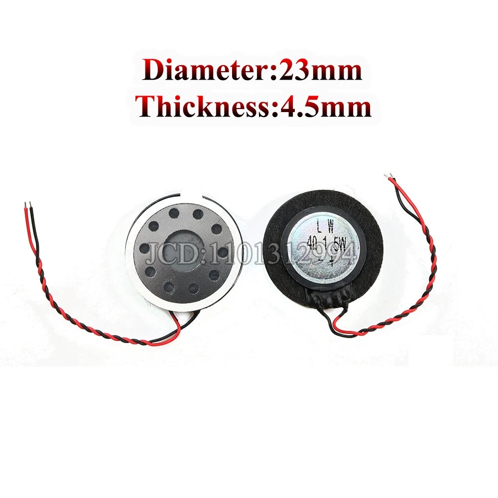 Мини-динамики JCD 13/15/16/18/20/23/26/30 мм 23X4.5