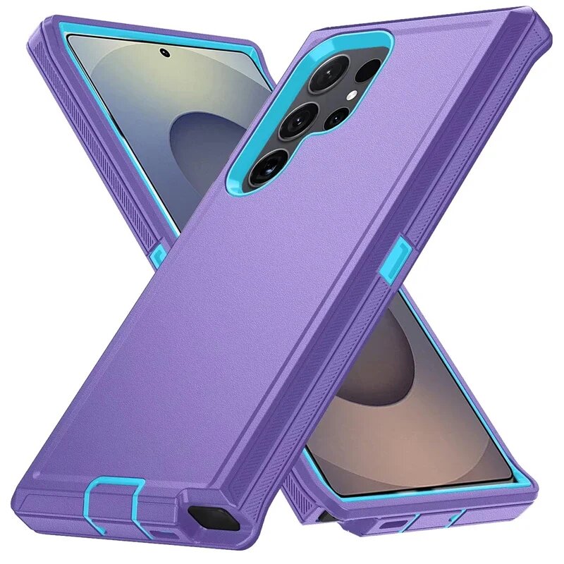 Фиолетовый чехол OtterBox Defender для Samsung Galaxy S25 Ultra Purple-Blue