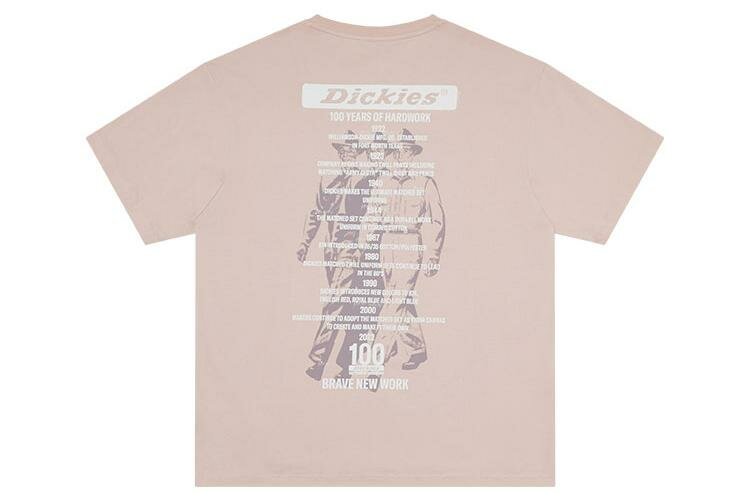 Футболки унисекс Dickies 4723221, грязно-розовый, круглый вырез, прямая посадка S EU