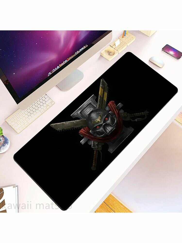 Коврик для мыши WARHAMMER 40k, аниме, игровой, XXL, нескользящее резиновое основание