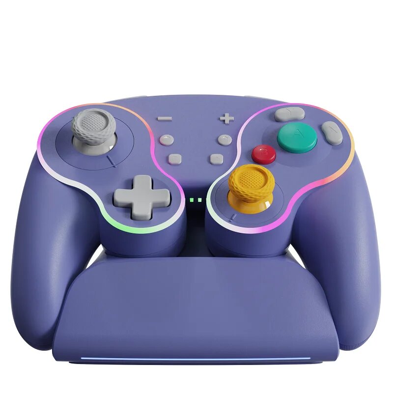 Беспроводной геймпад LinYuvo Retro RGB Purple для Nintendo Switch