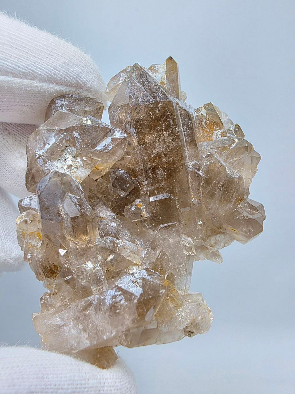 Щётка кристаллов дымчатого кварца 65 мм, 73 г