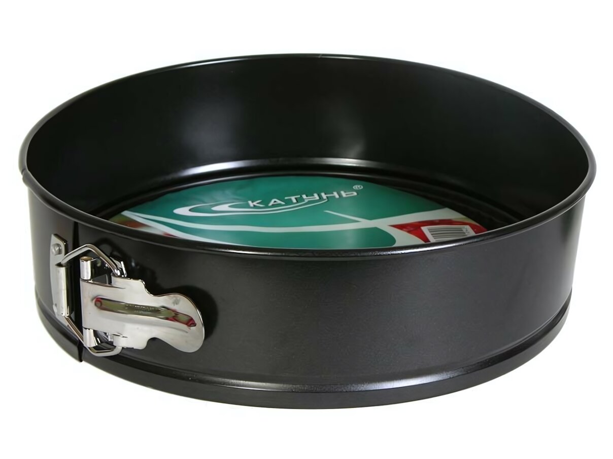 Форма для выпечки «Катунь» разъемная, антипригарная, 26х7см, сталь, черный