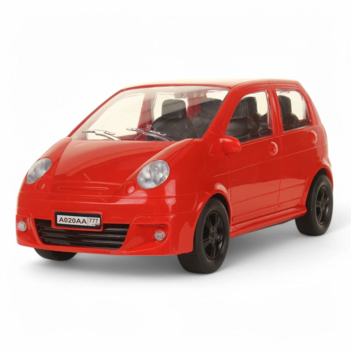 Инерционная машинка Хэтчбек 25см, красная, с прозрачными окнами, для детей 3+