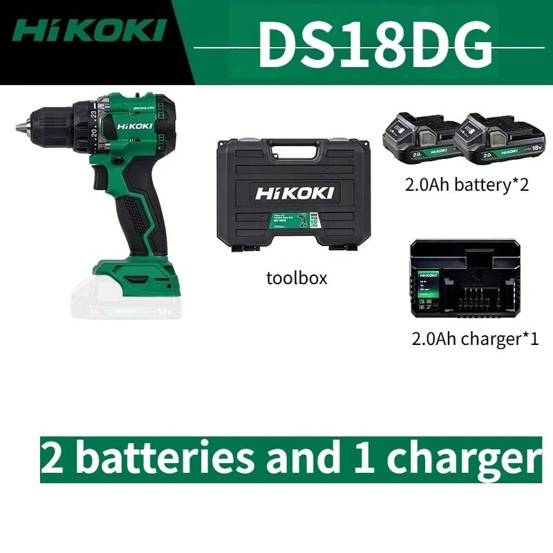HiKOKI Шуруповерт, 2 АКБ