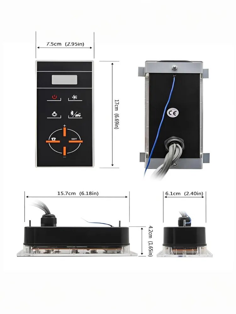 Пульт для душевых кабин SP-012 с bluetooth комплект (блок питания, динамик, вентилятор)