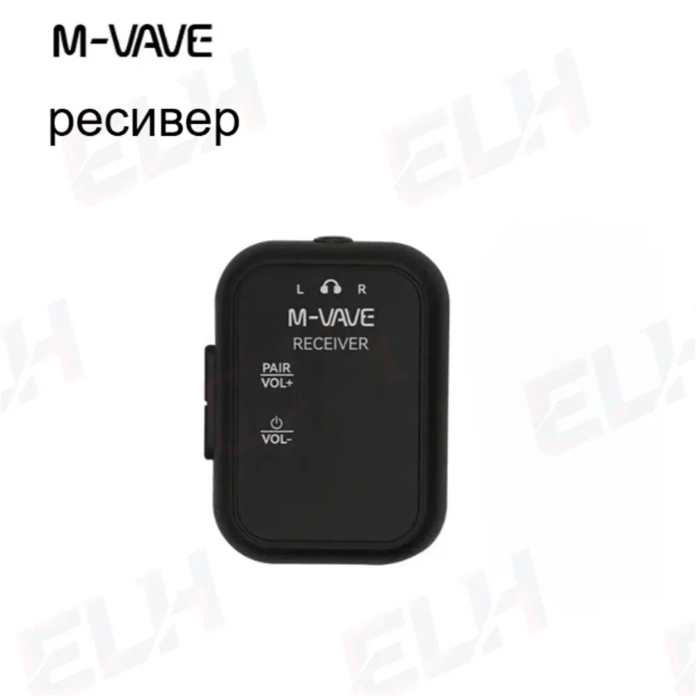 M-VAVE WP-12: 2.4G Беспроводная Мониторная Аудиосистема, Передача Стерео/моно, С Диктофоном (приемник)