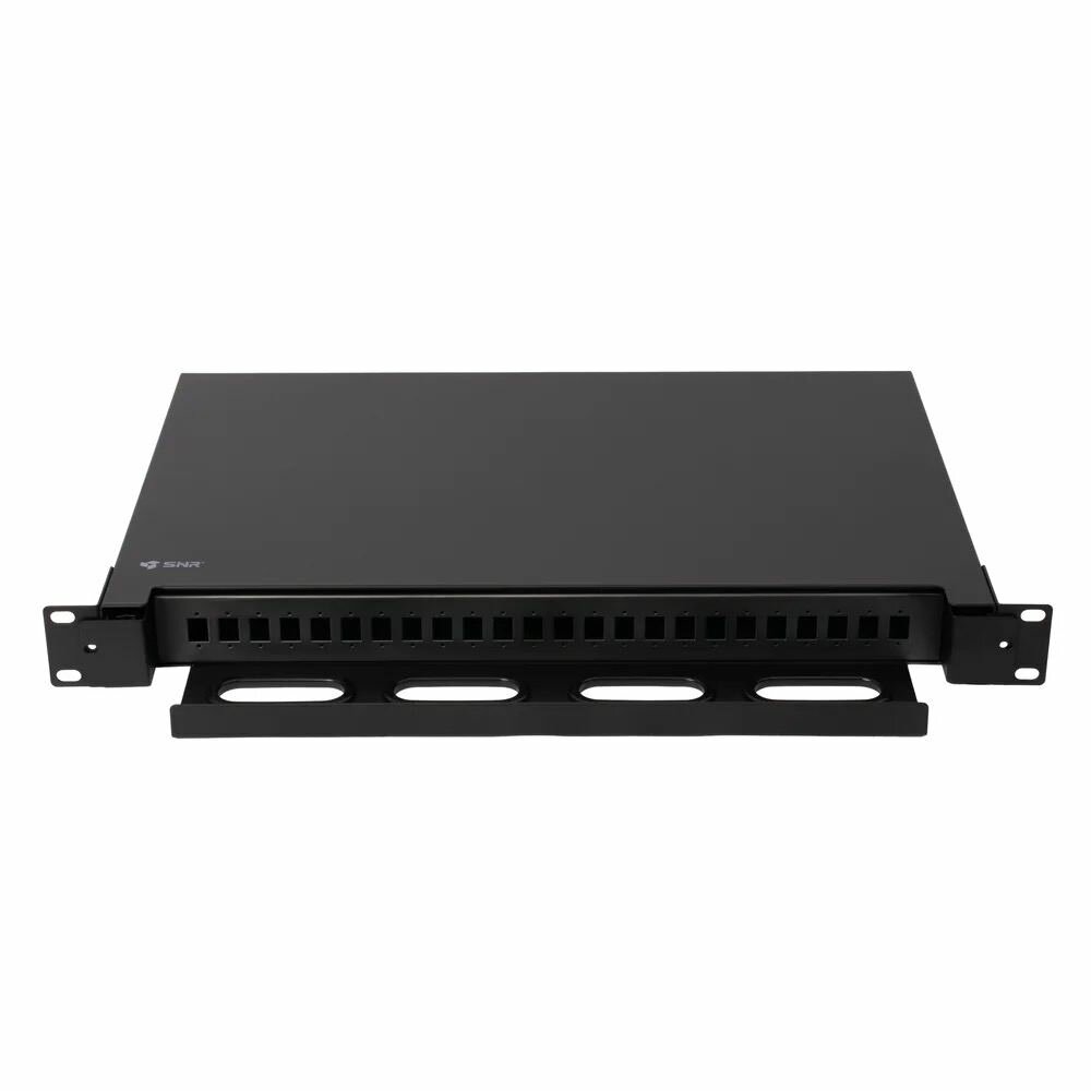Кросс оптический 19" (ШКОС) на 24 порта SC/LC, выдвижной, 1U, черный