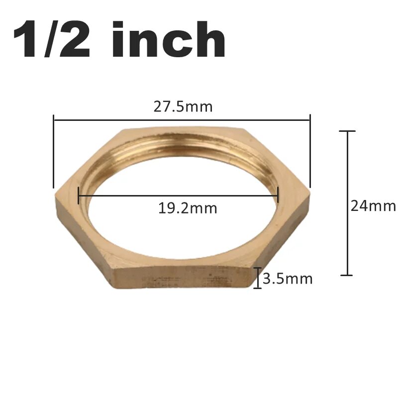 5 шт. латунных шестигранных гаек 1/8-1 дюйм 1l2 inch