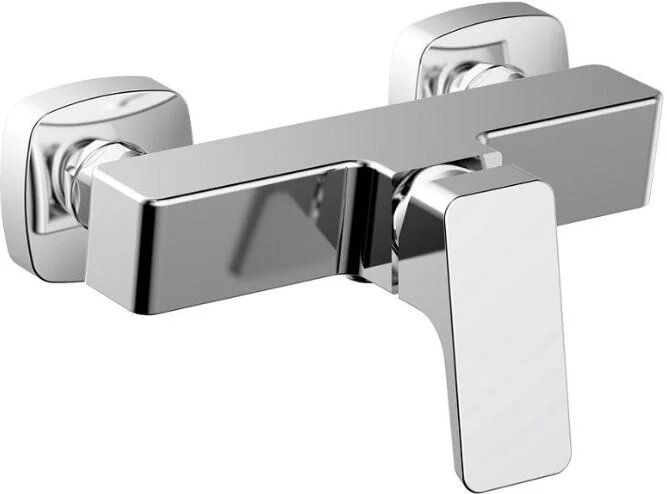 Смеситель для душа Aquanet Gotic AF440-30С хром, глянцевый, настенный, латунный, однорычажный, без лейки, смеситель для ванны с душем
