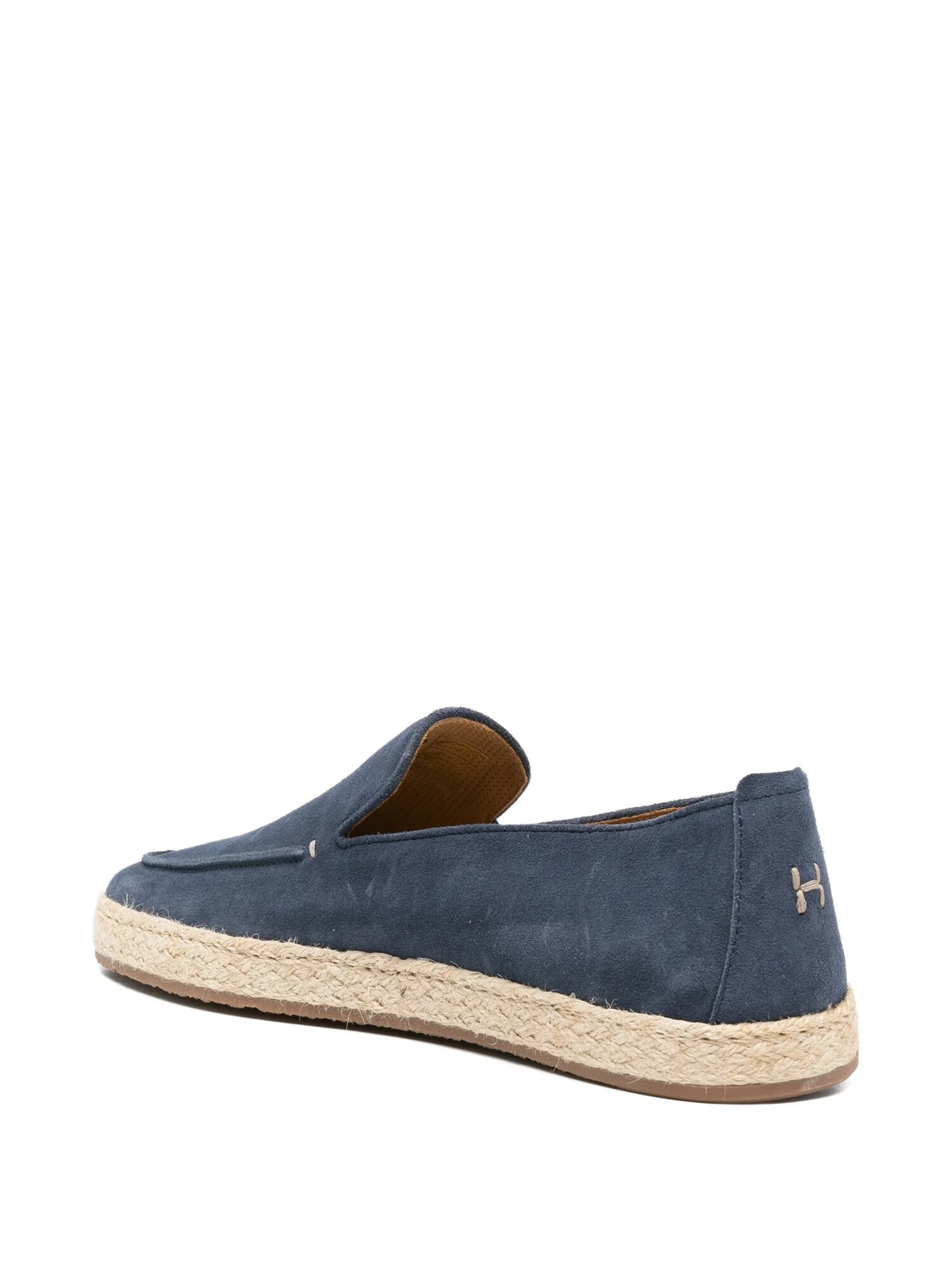 Лоферы HENDERSON BARACCO Braided-midsole suede loafers, размер 46 — фото 1